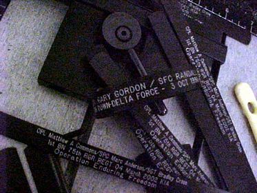 BLK ALUM 3/4" Bracelet SFC Randy Shughart & MSG Gary Gordon Medal of ...